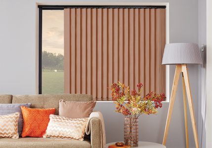 10. Mineral Copper Vertical Blind from SLX Window Blinds - PT Blinds