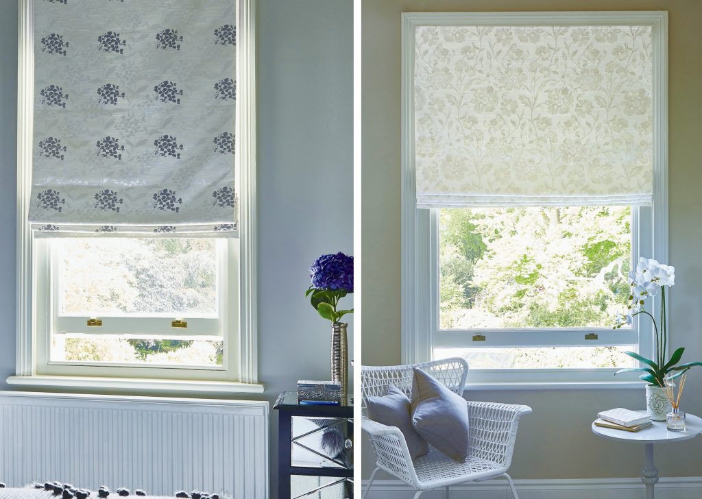 Get the Look: Floral Roman Blinds | Modern | Contemporary